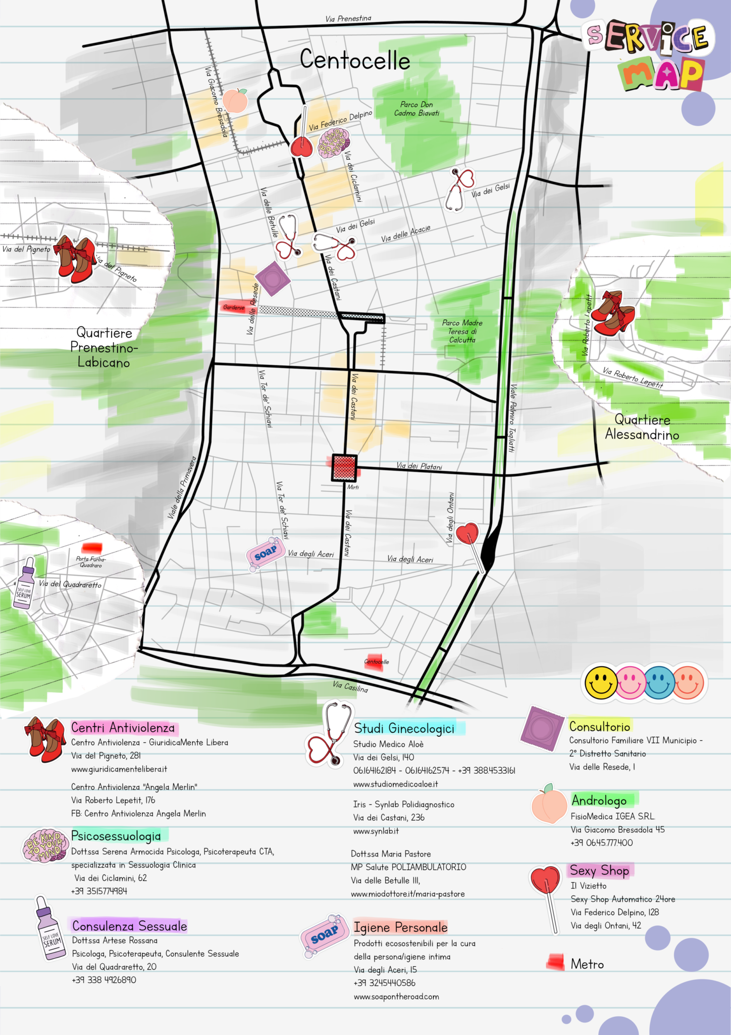Centocelle Sexuality Service Map - Centocelle Urban Mag